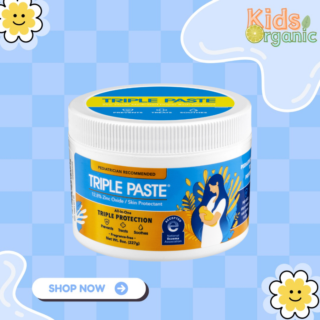 Triple Paste, Zinc Oxide Diaper Rash Cream, Fragrance-Free, 8 oz (227 g ...