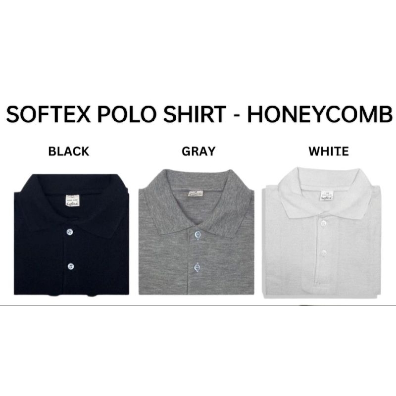 SOFTEX/WHISTLER HONEYCOMB UNISEX POLO SHIRT SET E | Shopee Philippines