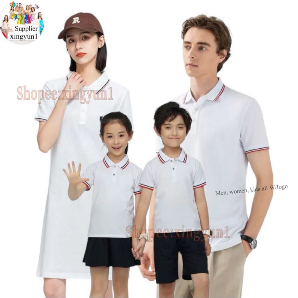 family polo shirt uniform cotton father's & mother's & unisex kid ...