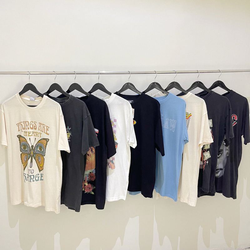 (2/2) CO Cotton Graphic T-shirt | Authentic Overruns | Shopee Philippines