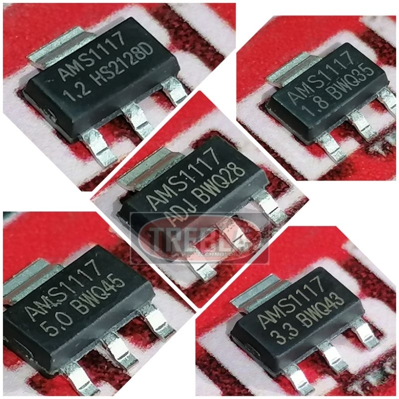 AMS1117 LDO SOT-223 AMS1117 1.2V 1.8V 3.3V 5.0V ADJ Voltage Regulator | Shopee Philippines