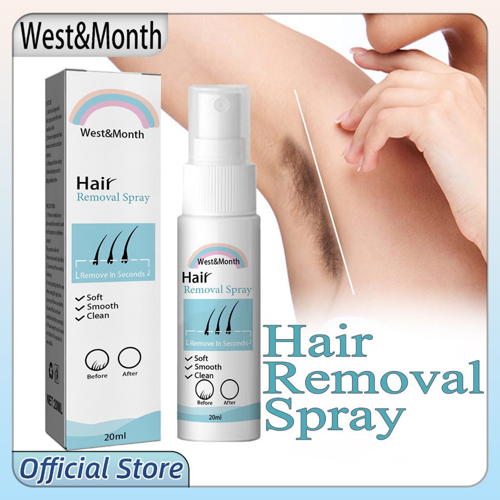 West&Month Mild Non-Irritating Depilation Spray Oxter/Arm/Thigh/Private ...