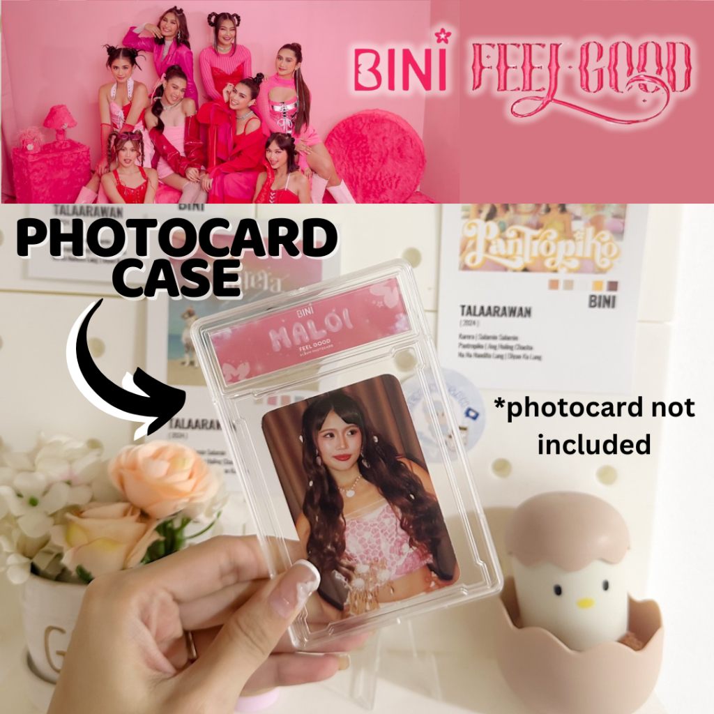 BINI Feel Good Photocard Case Photocard Acrylic Frame Bloom Mikha Maloi ...