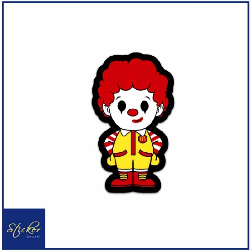 Ronald Mcdo Chibi Anime Waterproof Vinyl Sticker | Shopee Philippines
