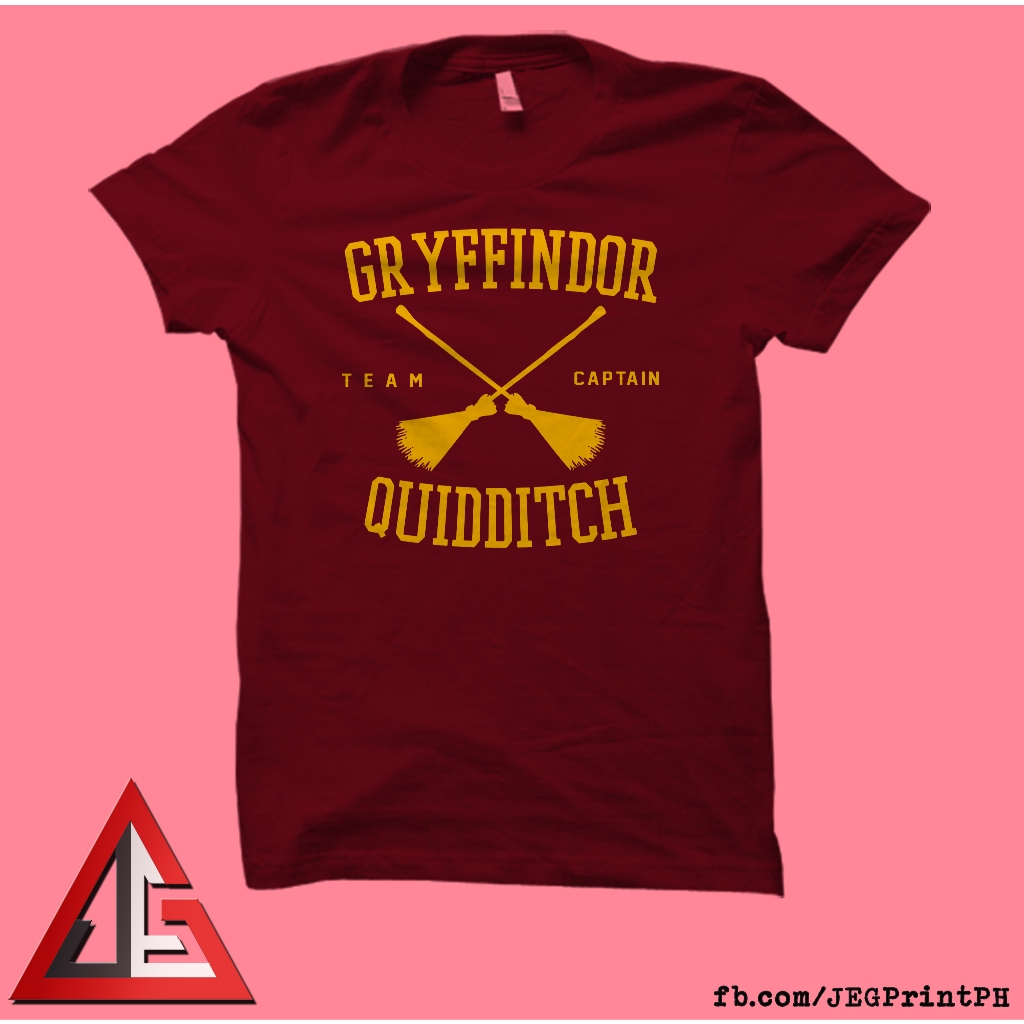 Gryffindor Quidditch Teams Shirt (Captain, Keeper, Chaser, Seeker ...