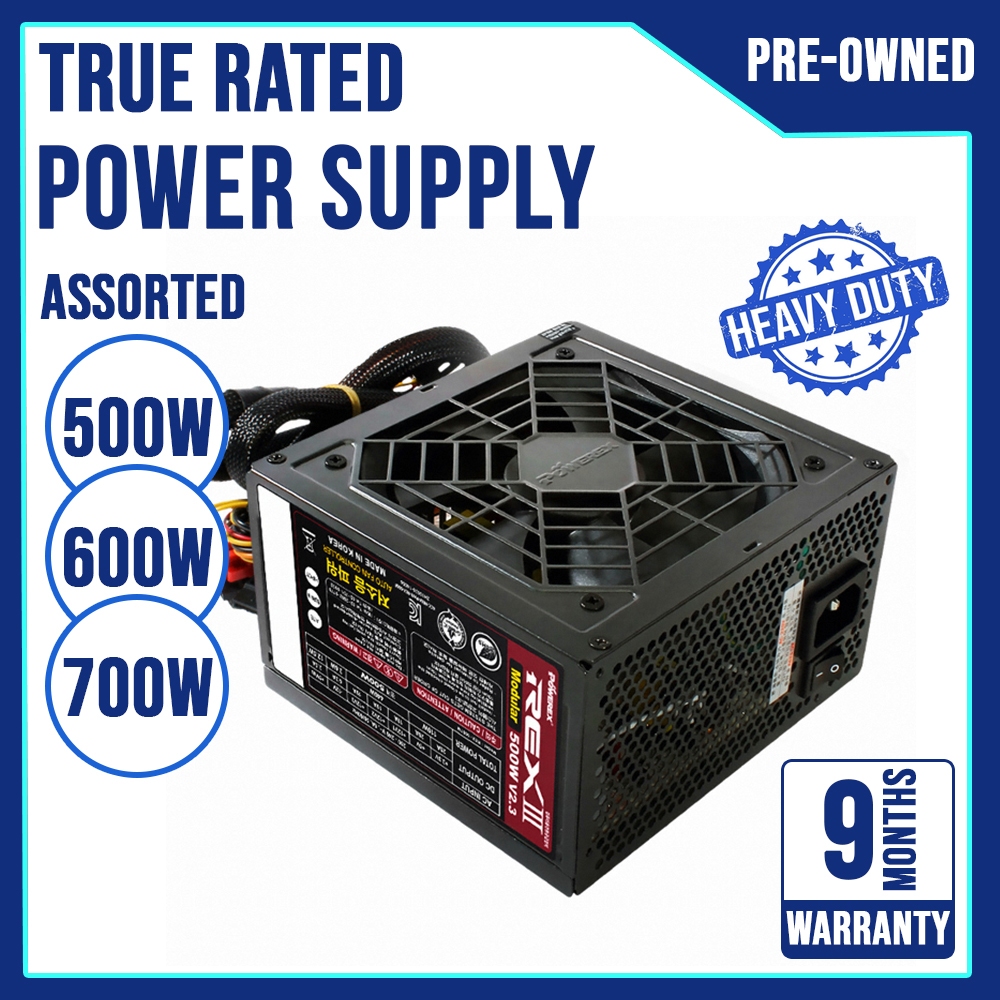 True Rated Power Supply (500W 600W 700W) Quality Brand - PSU for PC ...