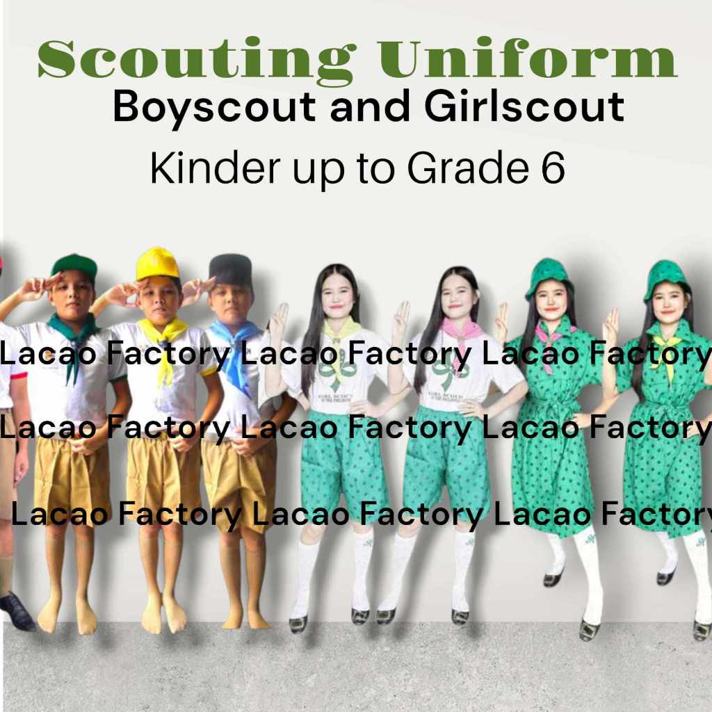 Auslofactory Six School Uniform Iskawting Kinder to Grade VI Girls Type ...