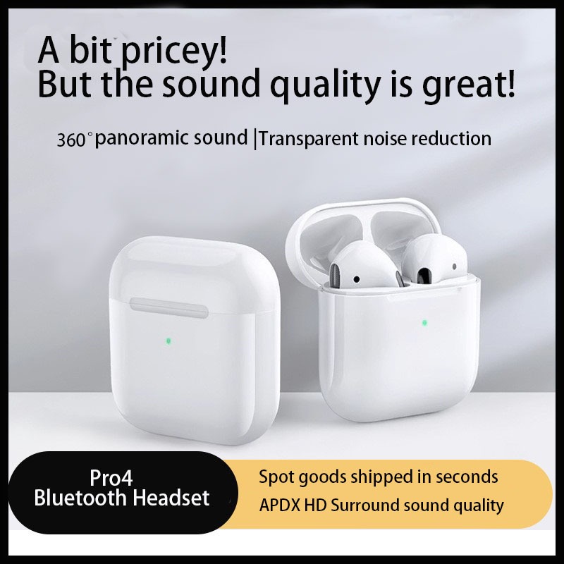 Pro4 TWS Wireless Earphones Pro 4 Bluetooth Headphone Earbuds InPods ...