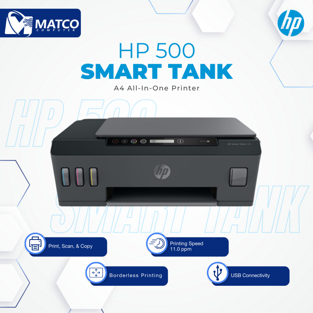 HP Smart Tank 500 AIO Printer | Shopee Philippines