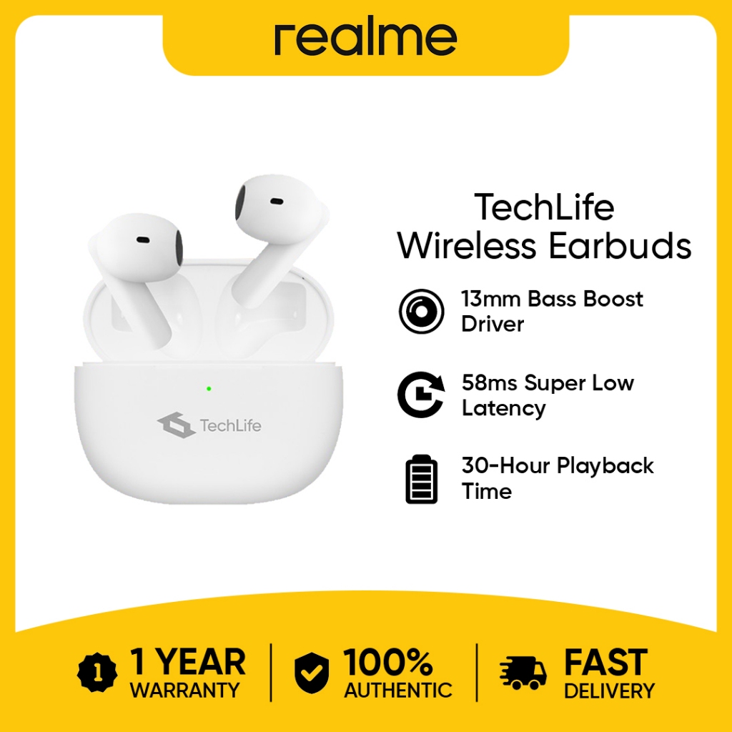 realme TechLife Wireless Earbuds | Shopee Philippines
