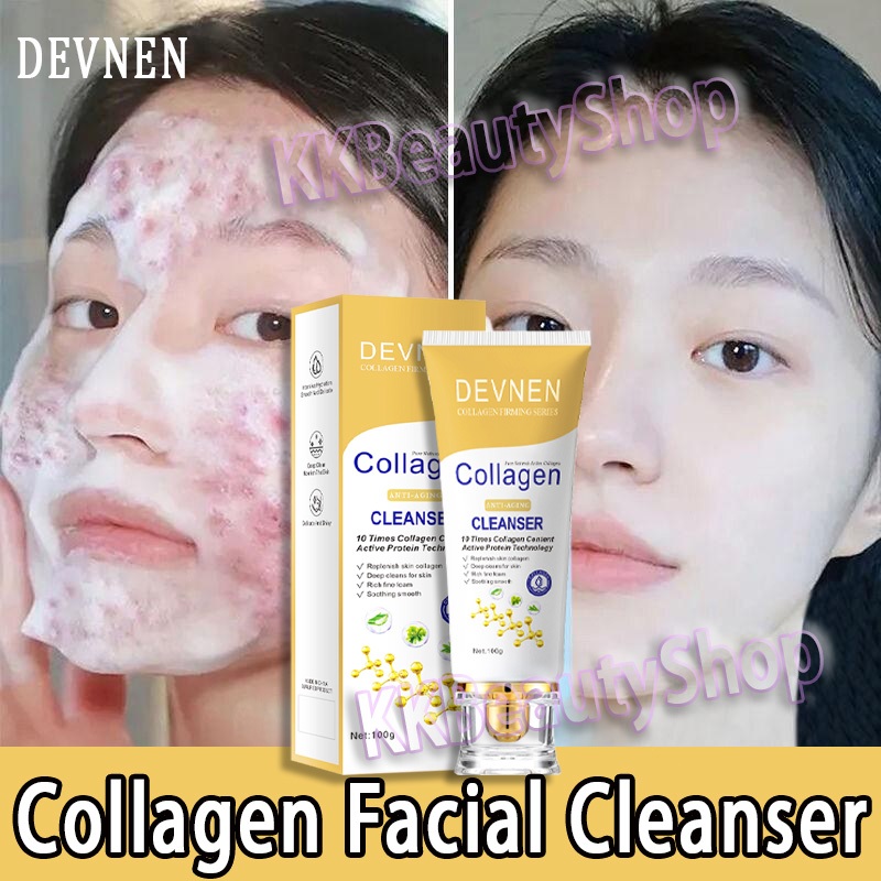 Collagen Facial Cleanser Anti-Aging Whitening Facial Wash Rejuvenate ...