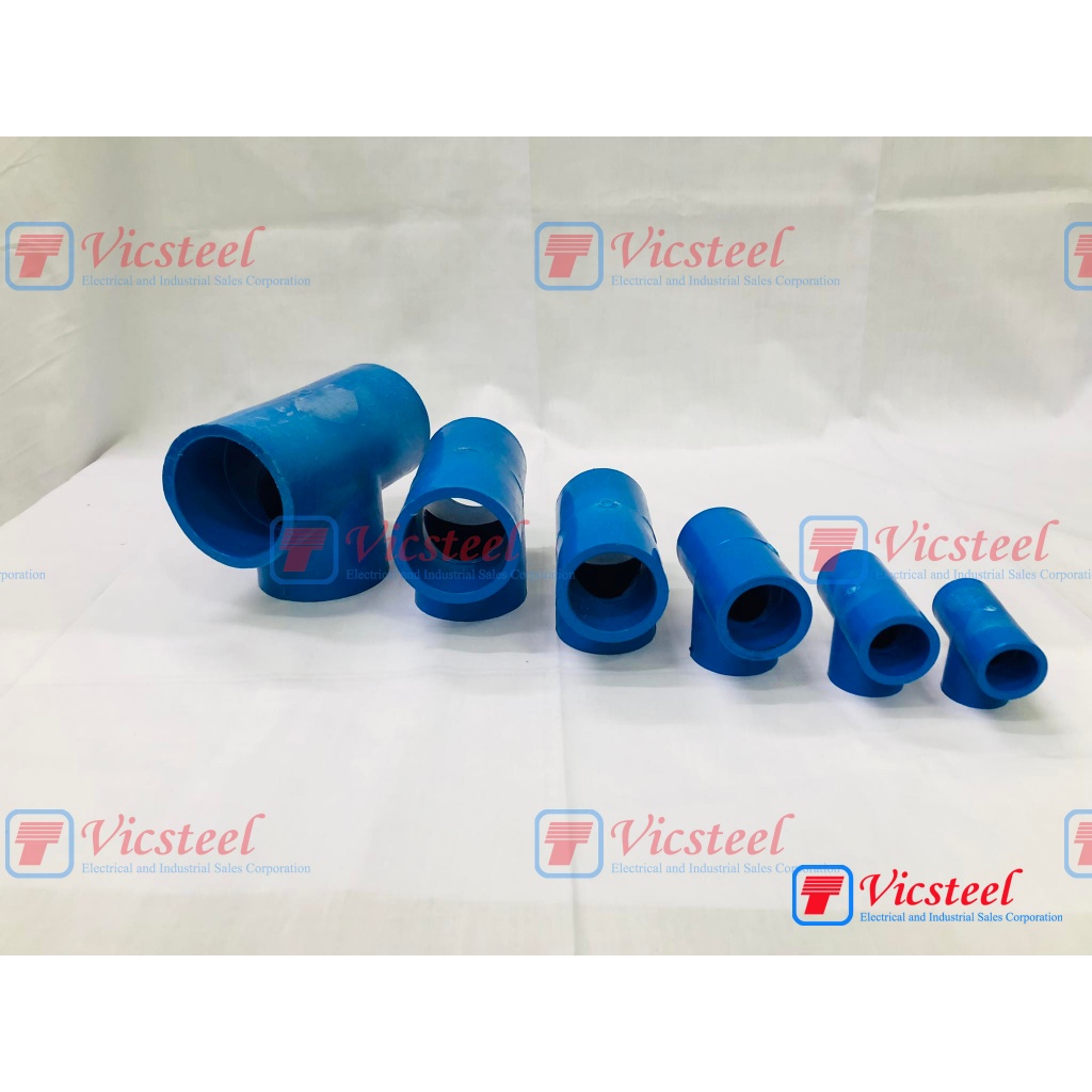 Emerald Blue Tee Blue Fittings PVC Water Pipe 1 1/2 to 2 inches 50 mm ...