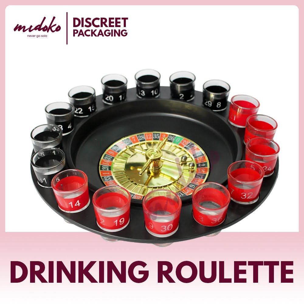 Midoko Shot Glass Roulette - Spin & Sip Drinking Game Set | Shopee ...