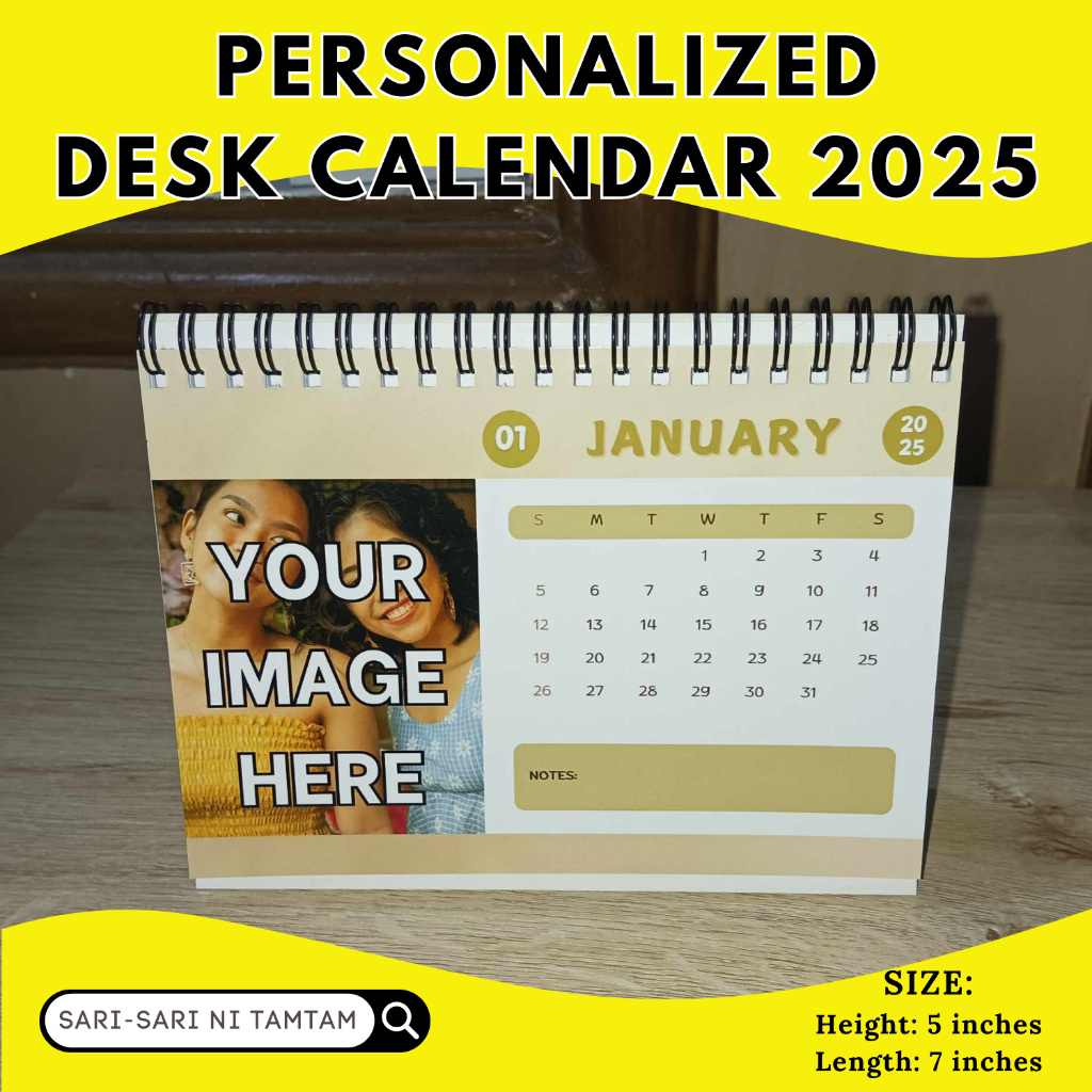 PERSONALIZED DESK CALENDAR 2025 (5 inches x 7 inches) | Shopee Philippines