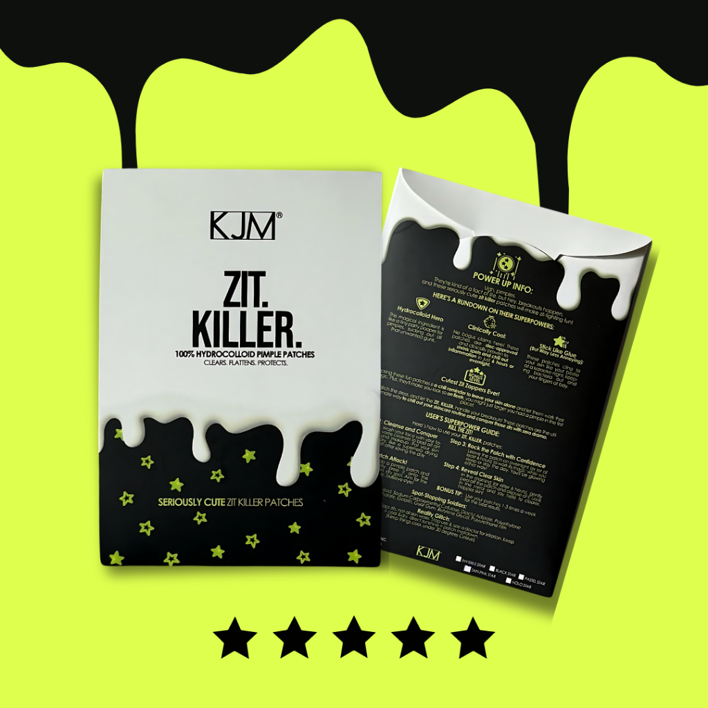 KJM ZIT. KILLER. Pimple Patches - 100% HYDROCOLLOID | Shopee Philippines