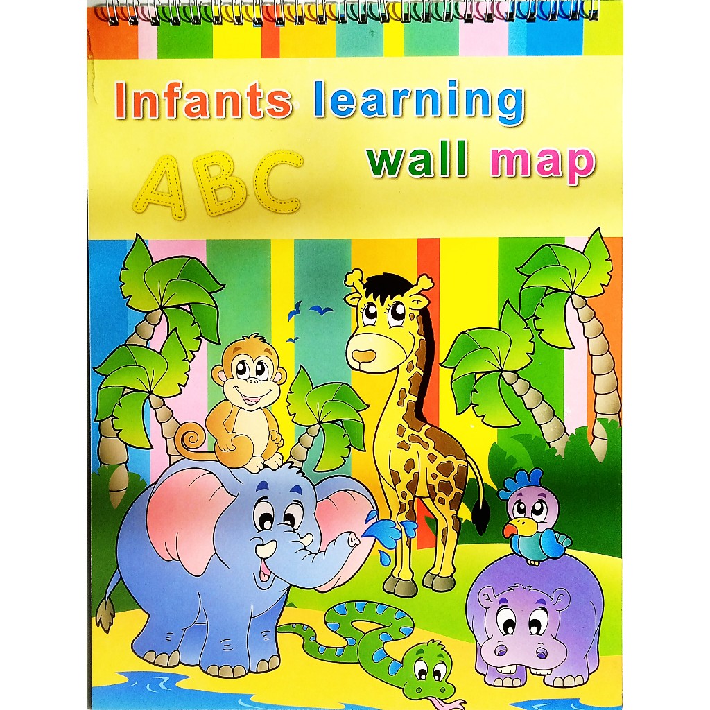 FUNandSMART Infant Learning Wall Map / Chart | Shopee Philippines