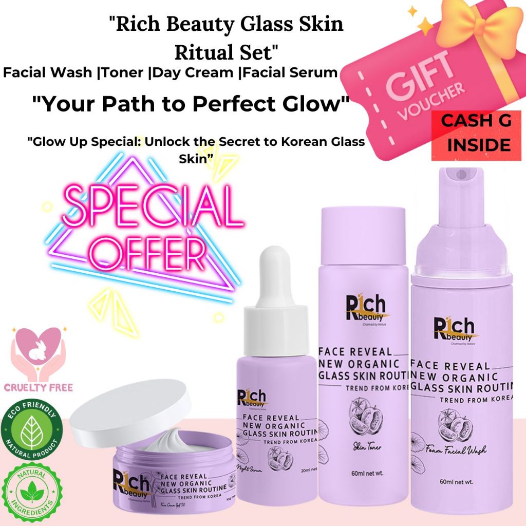 Korean Glass Skin Set (Face Reveal) | Shopee Philippines