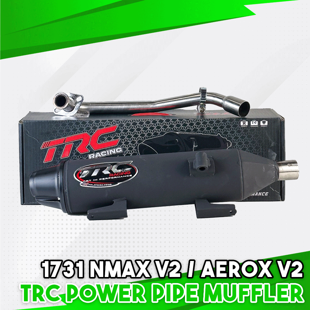 TRC 1731 POWER PIPE MUFFLER NMAX V2/AEROX V2 MALAYSIAN CONCEPT | Shopee ...