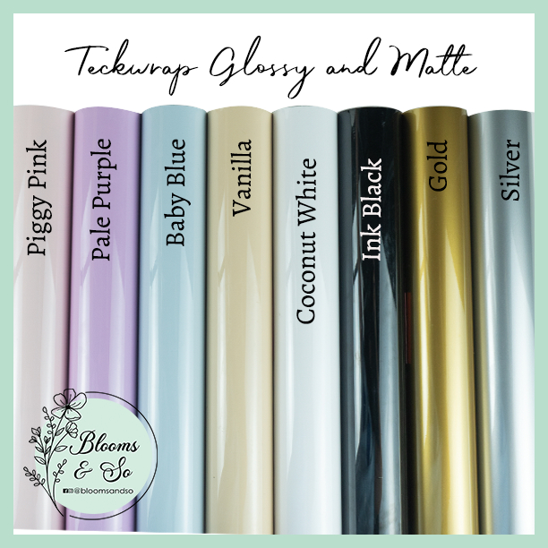 Teckwrap Matte and Glossy Sticker Vinyl (12x12") | Shopee Philippines