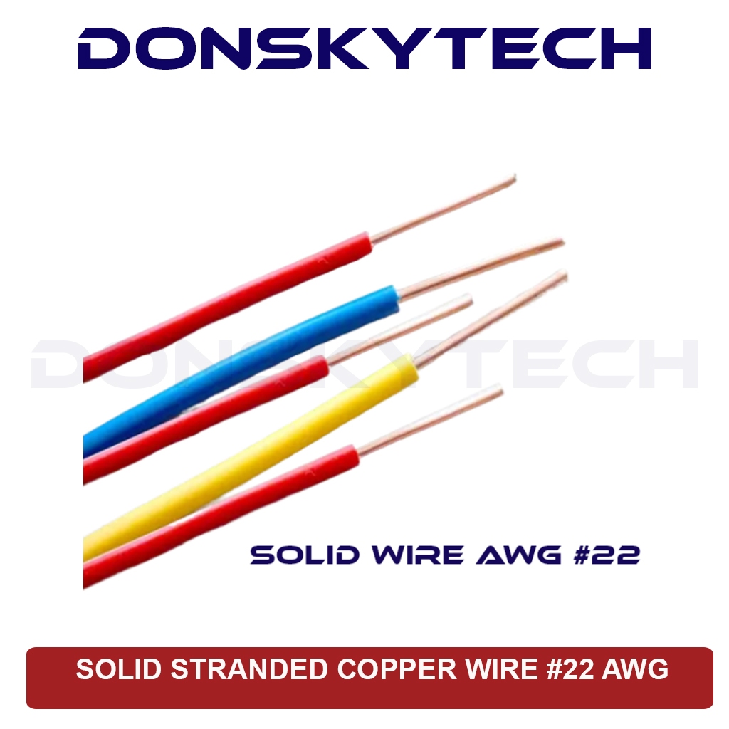 SOLID STRANDED COPPER WIRE #22 AWG 22 (SOLD PER METER) | Shopee Philippines