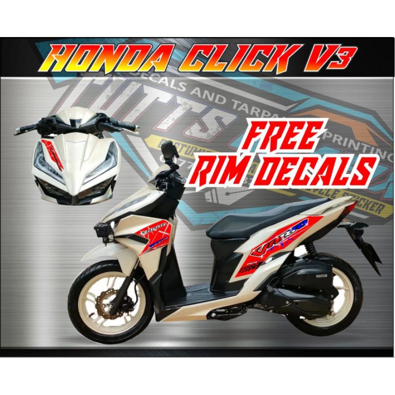 High Quality Custom Honda click v3 decals, Vario decals for honda click ...