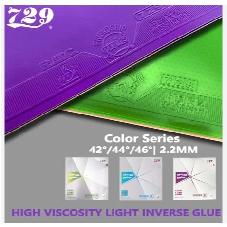 PURPLE 729 Cross Rubber Original RITC friendship table tennis rubber ...