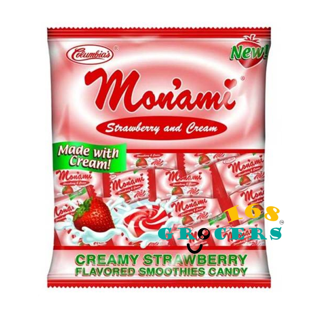 Monami Strawberry and Cream Candy 50pcs 150g | Shopee Philippines