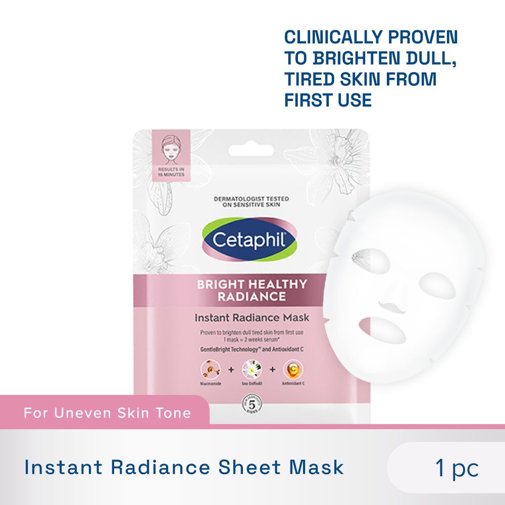 Cetaphil Bright Healthy Radiance Instant Radiance Sheet Mask 23ml ...