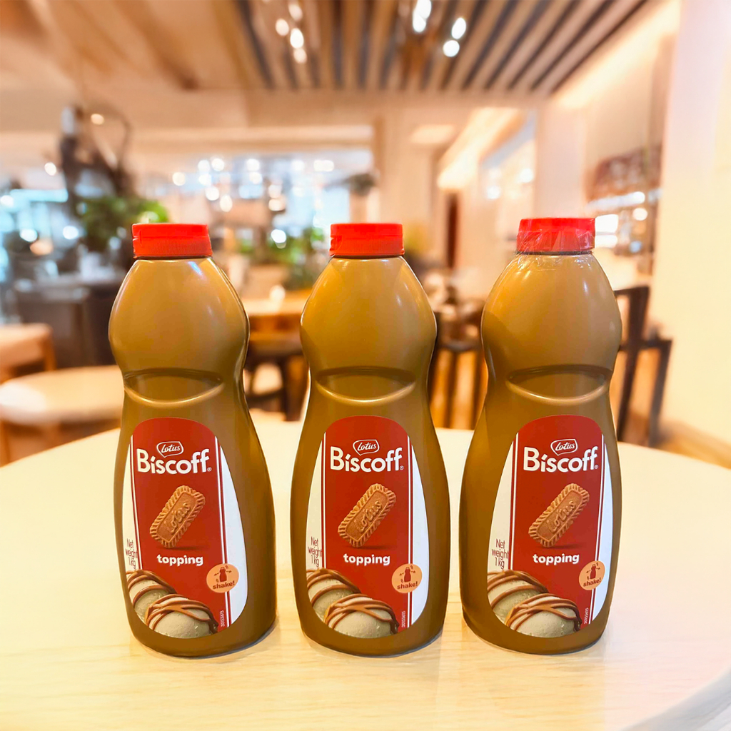 Lotus Biscoff Topping Sauce 1kg - Smooth, Easy-Squeeze Bottle for ...