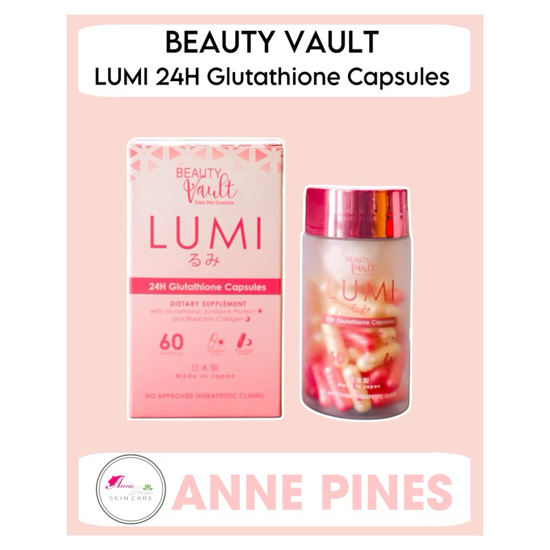 Beauty Vault LUMI 24H Glutathione Capsules | Shopee Philippines