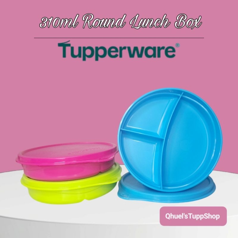 Tupperware Round Divided Lunch Box 350ml | Shopee Philippines