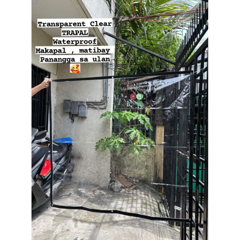 ( GAUGE #14 ) TRANSPARENT CLEAR TRAPAL, WATERPROOF ( panangga sa ulan ...