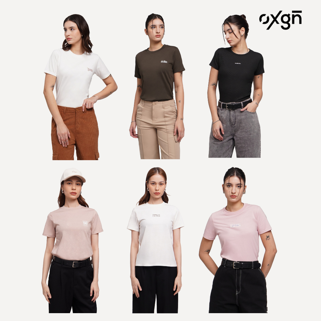 OXGN Minimalist Motivation Graphic T-Shirt Collection For Women ...