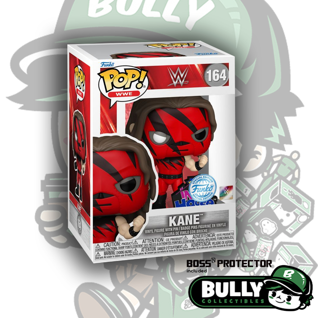 Funko POP! WWE - Kane (with Pin) (FSE) 164 With Boss Protector (NON ...