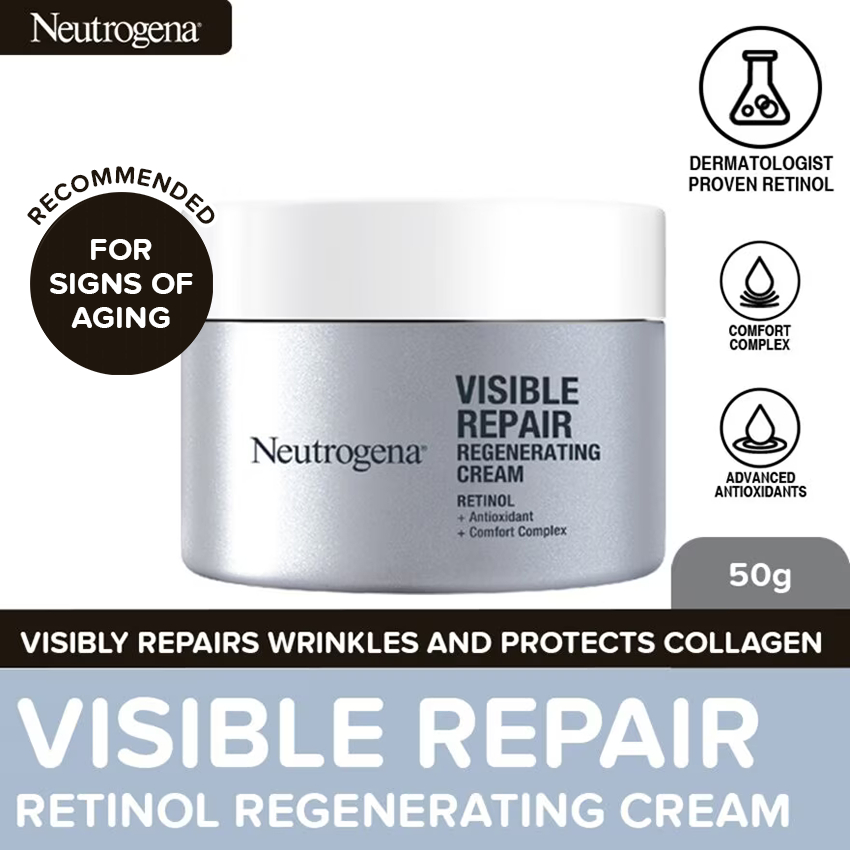 Neutrogena Visible Repair Regenerating Cream 50g – Anti-Aging Face ...