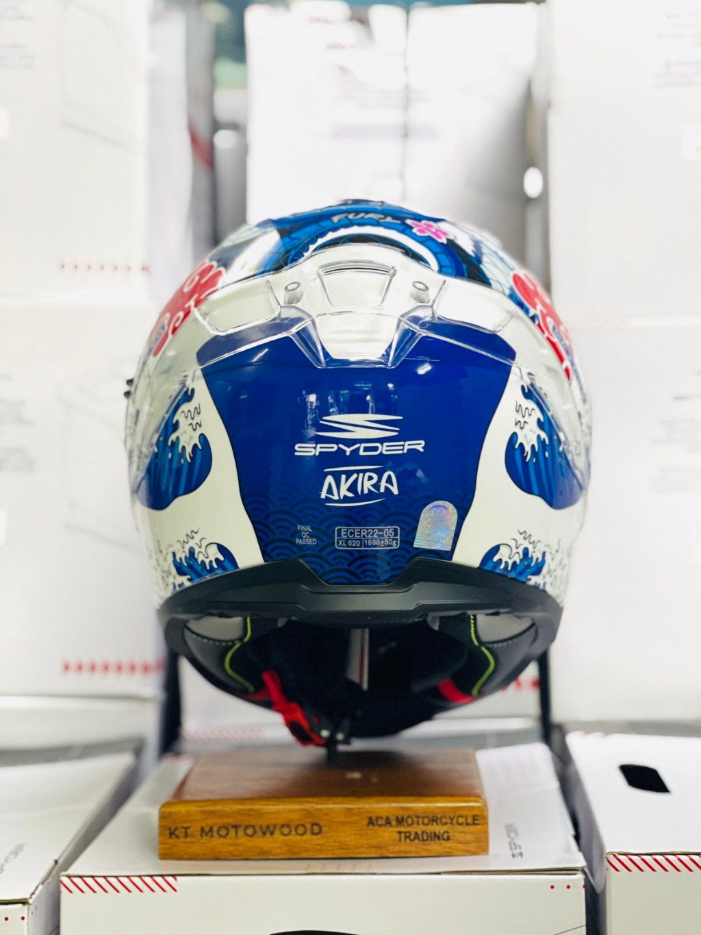 SPYDER FURY Full-face Dual Visor Helmet with FREE CLEAR VISOR (AKIRA ...