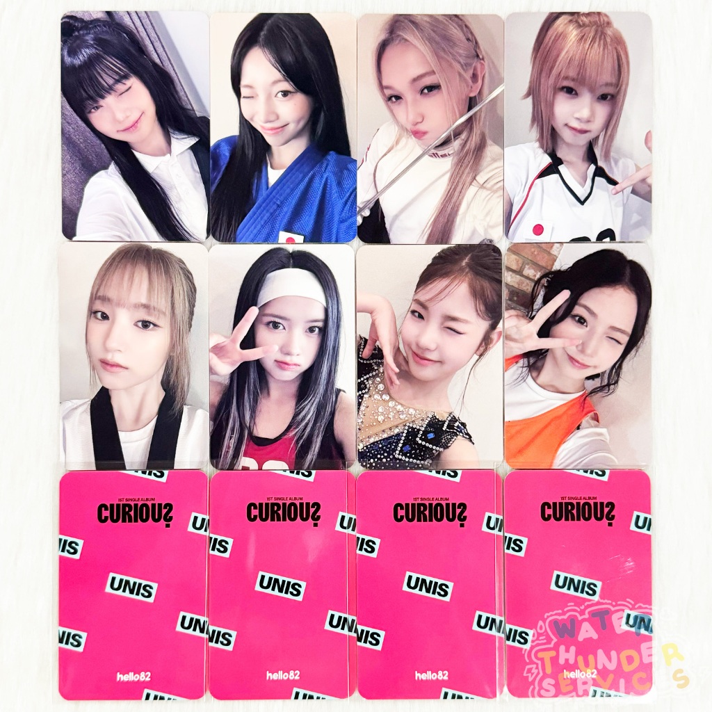 UNIS Curious Jump Up Online Fansign Photocard NATIONAL TEAM Ver ...