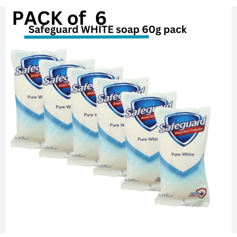 Safeguard Soap Family Germ Protection Pure White 60g - 6pcs | Shopee ...