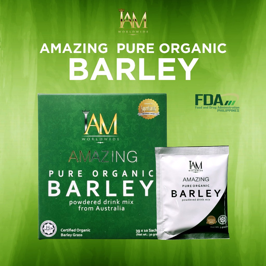AUTHENTIC IAM Amazing Barley Pure Organic Barley Powder Drinks 3g x 10 ...