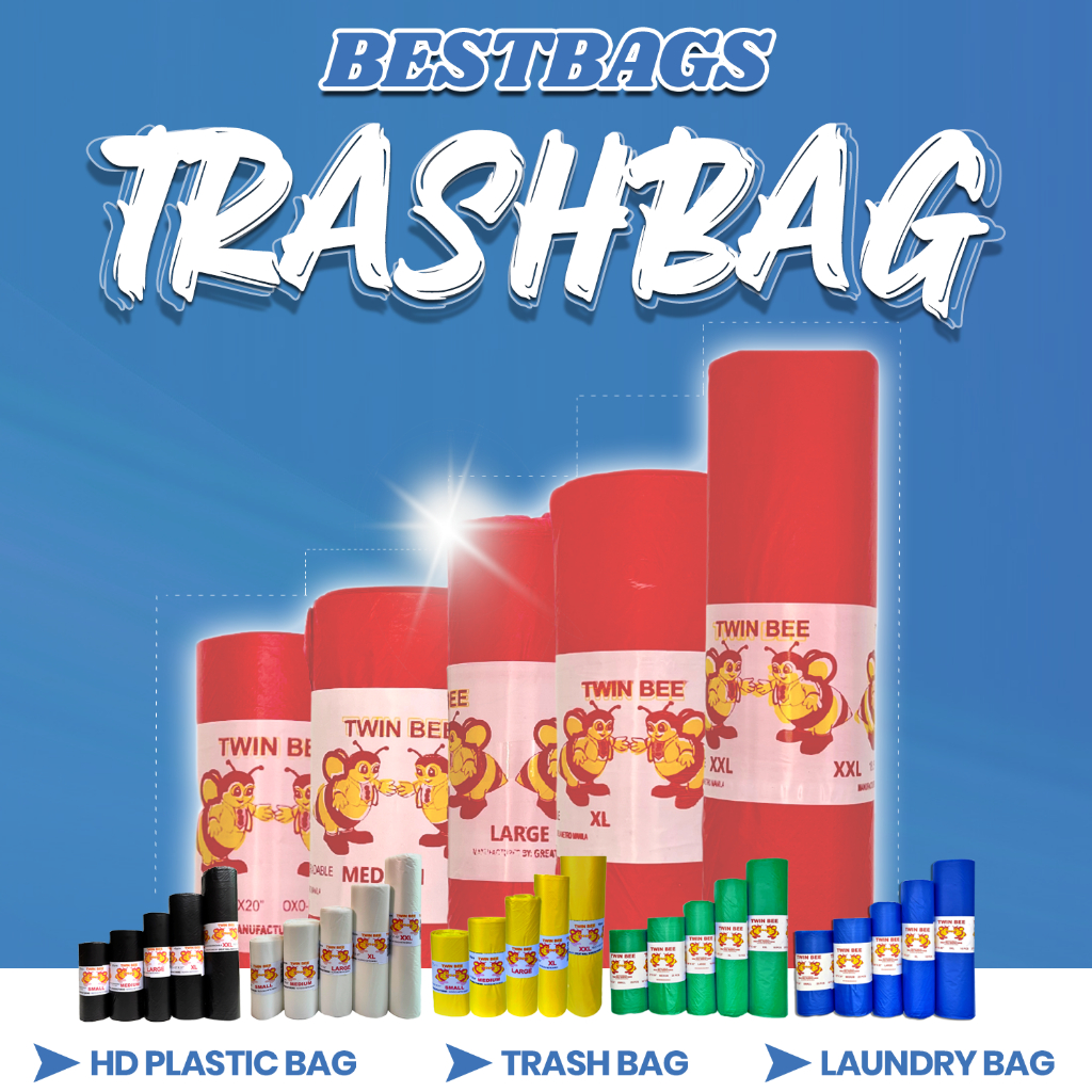 1 ROLL Red Garbage Bag Trash Bag Biodegradable Eco-Friendly Recyclable ...