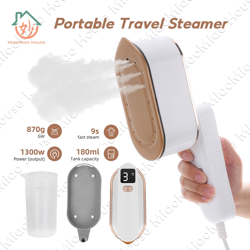 Portable Handheld Steamer Wet & Dry 2 in 1 Steam Iron 9s Fast Heating ...