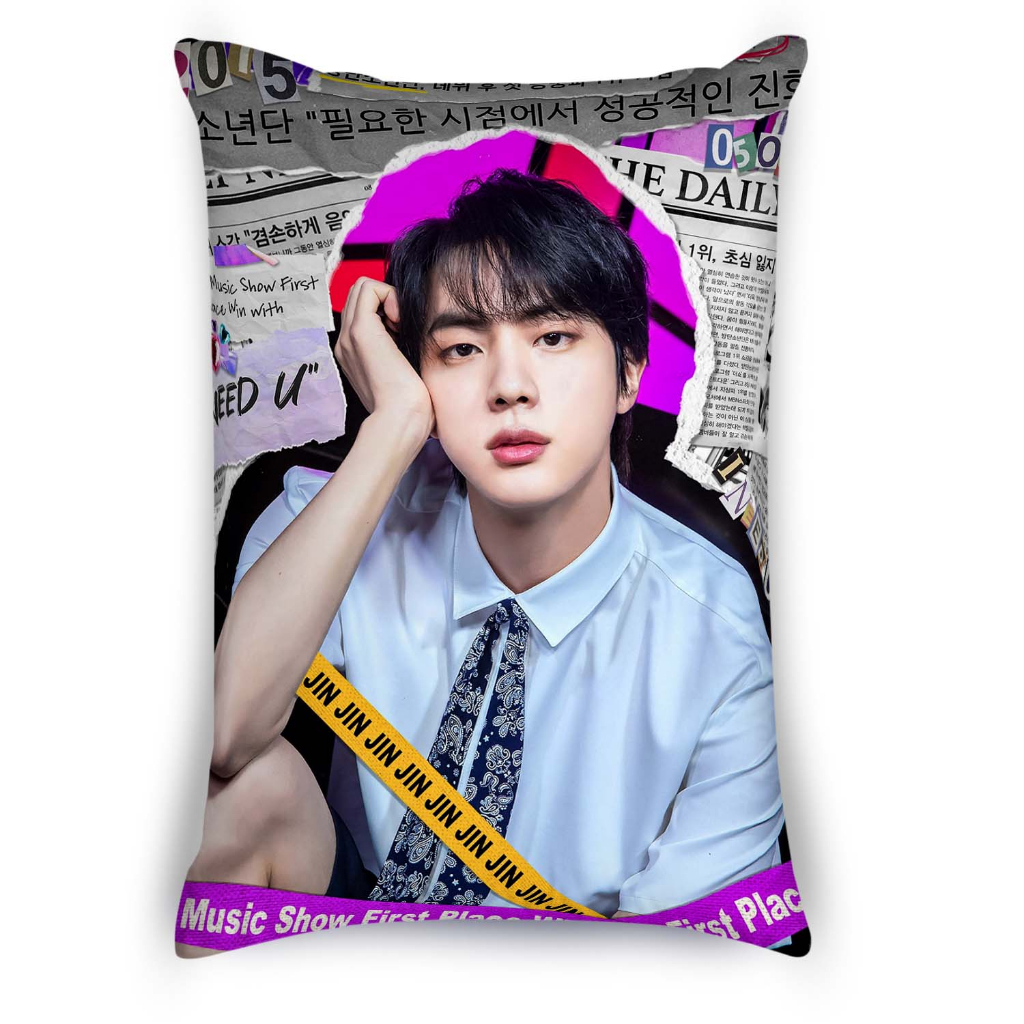 BTS Merch Jin Pillow PROOF BTS FESTA 2022 YET TO COME big size 13x18 ...