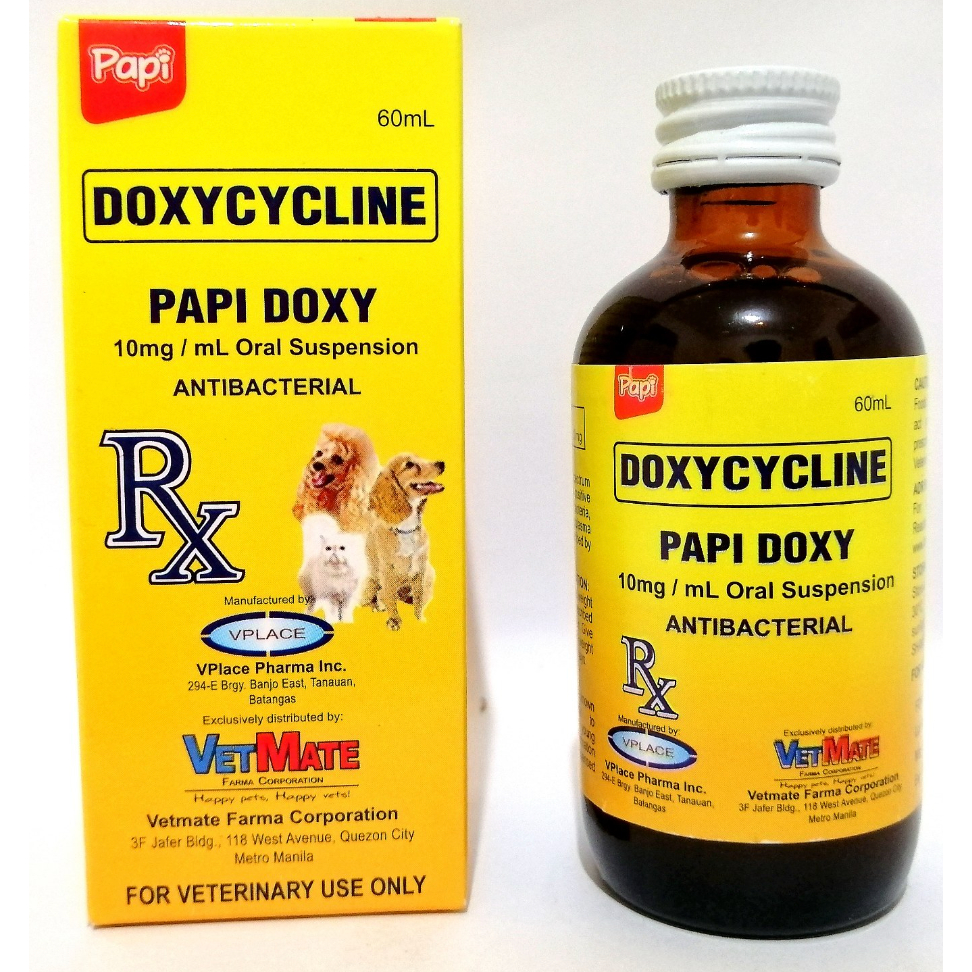 Papi Doxy Anti Bacterial Doxycycline (60ml) | Shopee Philippines