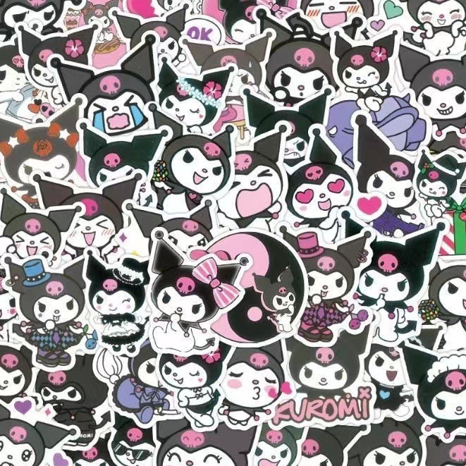 DAY1 50Pcs/Set Cinnamon Waterproof Sticker Sanrio Character Graffiti ...