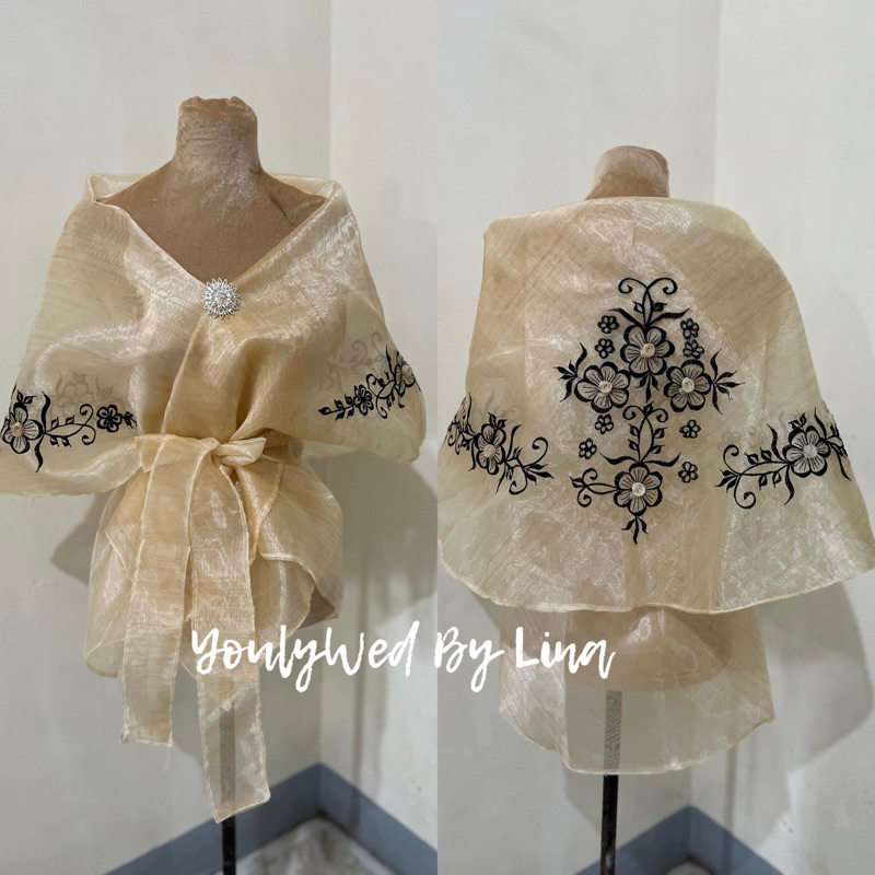 Filipiniana Top Wrap Around (Embroidered) | Shopee Philippines
