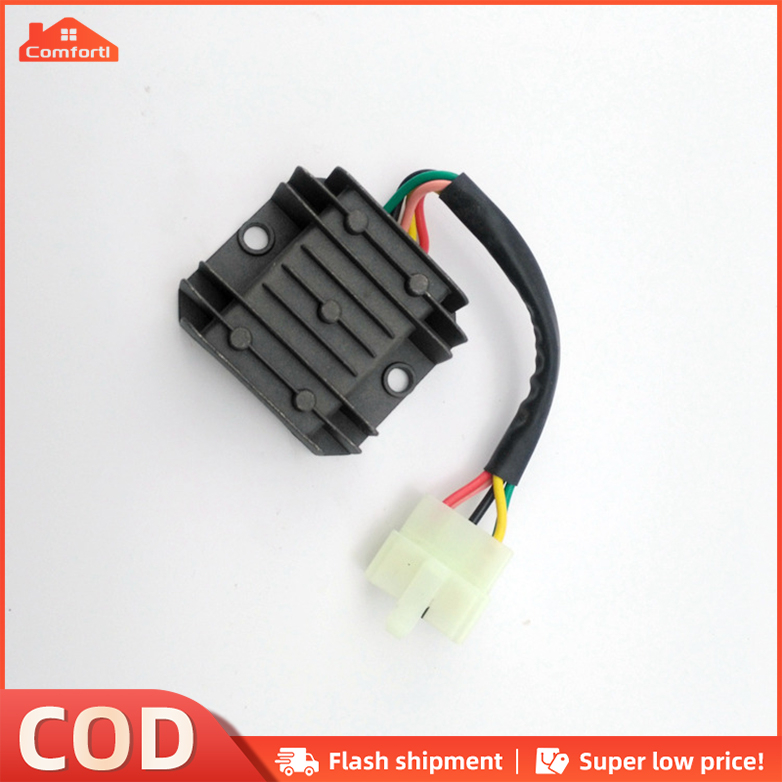 5 Wire Full Wave Motorcycle Regulator Rectifier for 12V DC Bike Quad ...