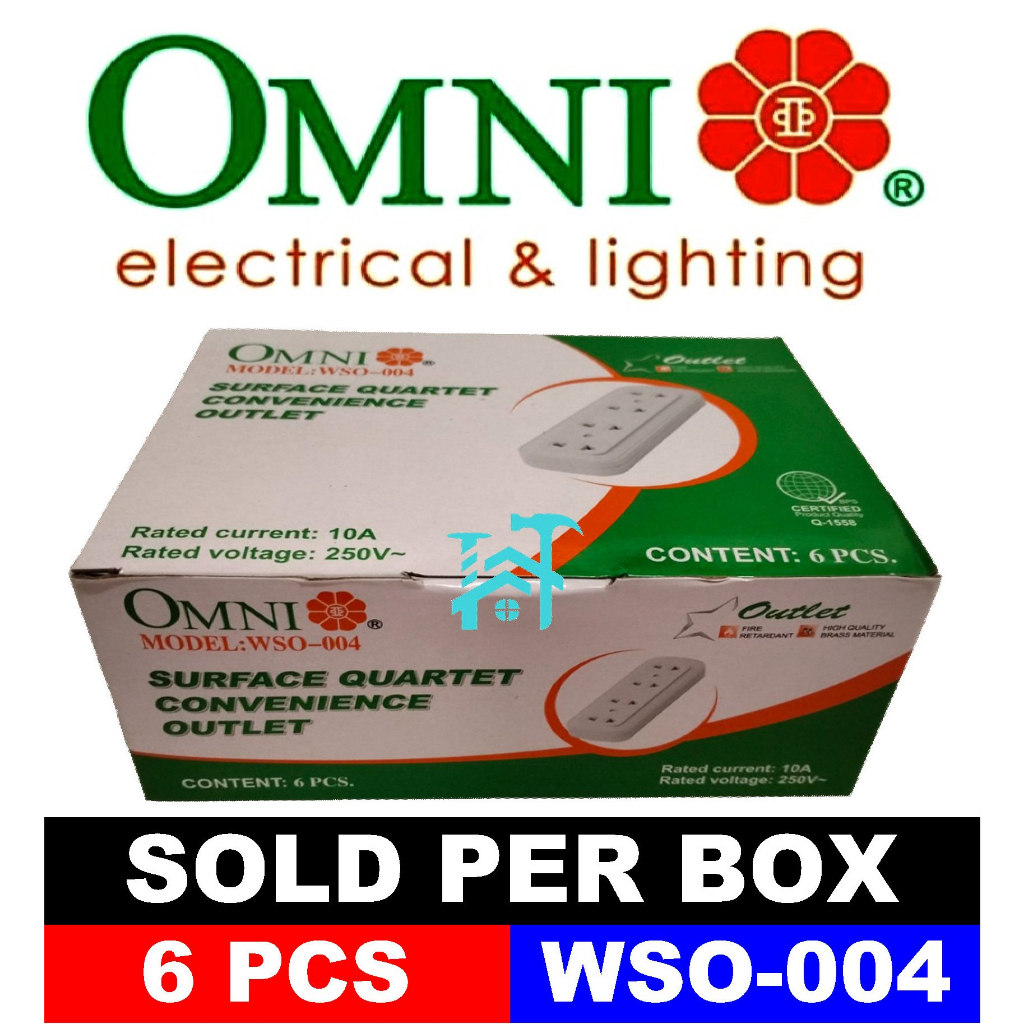 OMNI 4-Gang Surface Convenience Outlet 10A 250V~ - WSO-004 | Shopee ...
