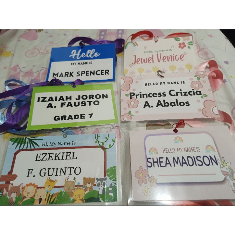 Customized Laminated Name Plate/Tag | Shopee Philippines