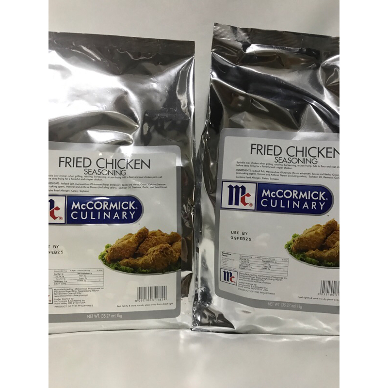 McCormick Fried Chicken Seasoning 1kg | Shopee Philippines