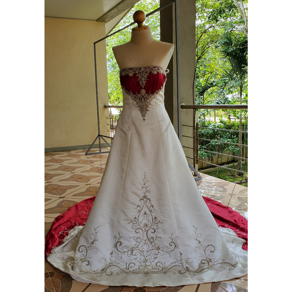 ELEGANT PRINCESS QUEEN BALL GOWN DEBUT BIRTHDAY SAGALA WEDDING | Shopee ...